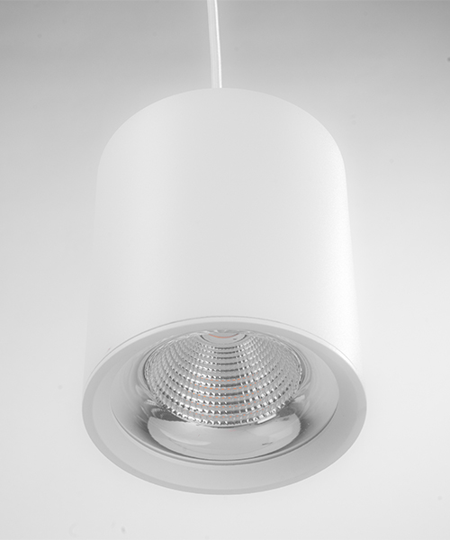 White Cylinder Spot Light - 25W LED - Modern Design for Interiors ...