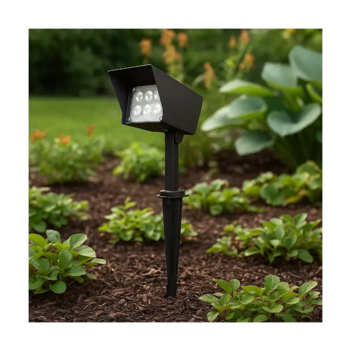 LM-2530-SQ 9W Black Aluminum Outdoor Spike Light | Lamps.eg