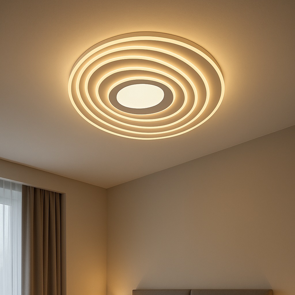 90W White 3D Ceiling Lamp - 3000K/4000K/6000K | Lamps.eg